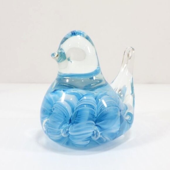 Accents | Joe Rice Hand Blown Art Glass Bird Blue House Of Glass ...